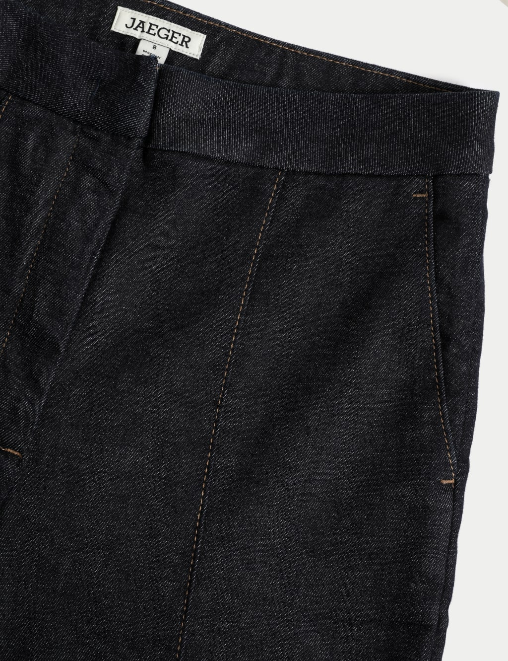 High Waisted Straight Leg Jeans | JAEGER | M&S