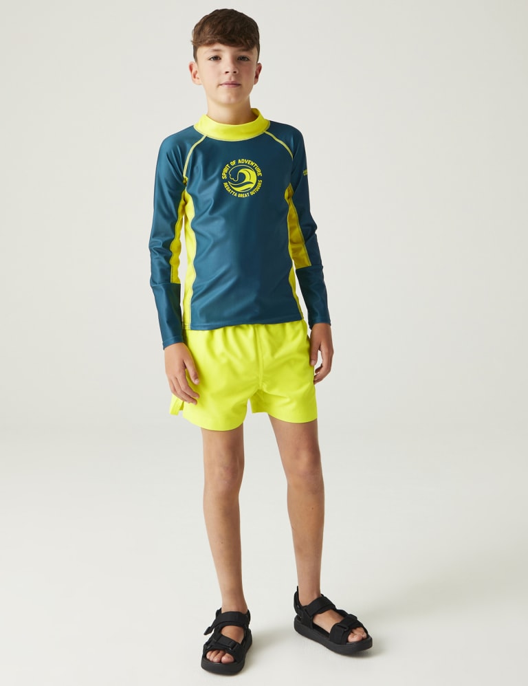 Hoku II Colourblock Rash Vest (3-14 Yrs) | Regatta | M&S