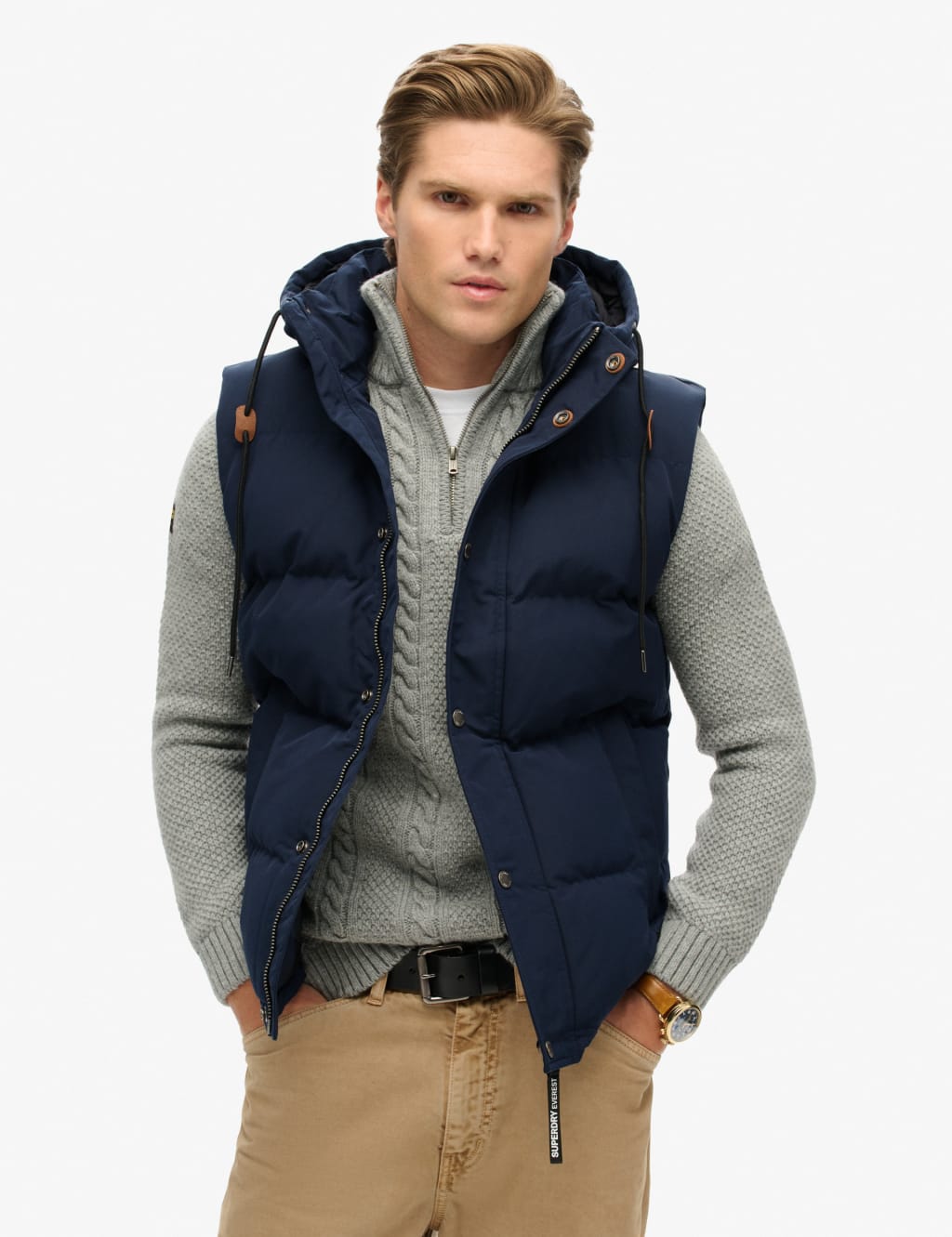 Hooded Quilted Padded Gilet | Superdry | M&S