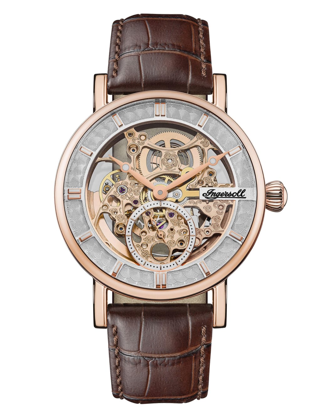 Ingersoll Herald Brown Leather Automatic Watch | Ingersoll | M&S