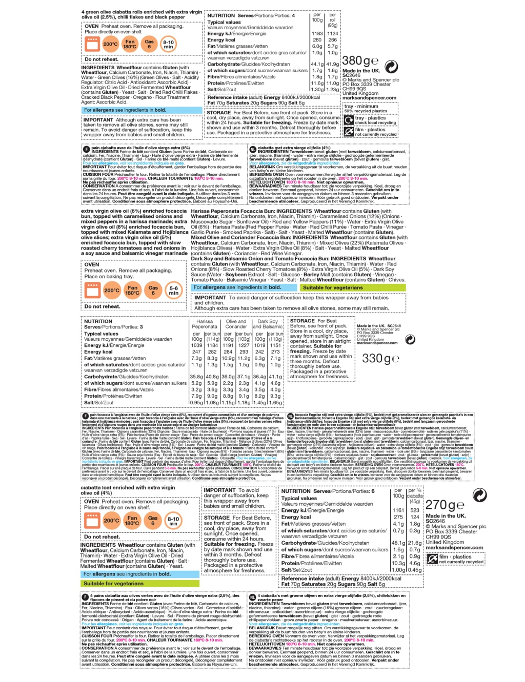 Italian Bread Selection | M&S