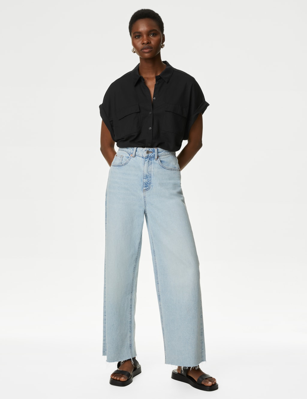 Jersey Collared Shirt | M&S Collection | M&S