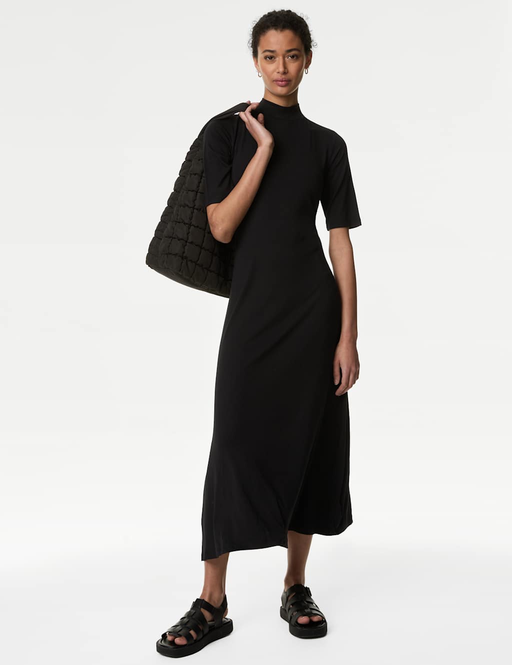 Jersey Funnel Neck Maxi Column Dress | M&S Collection | M&S