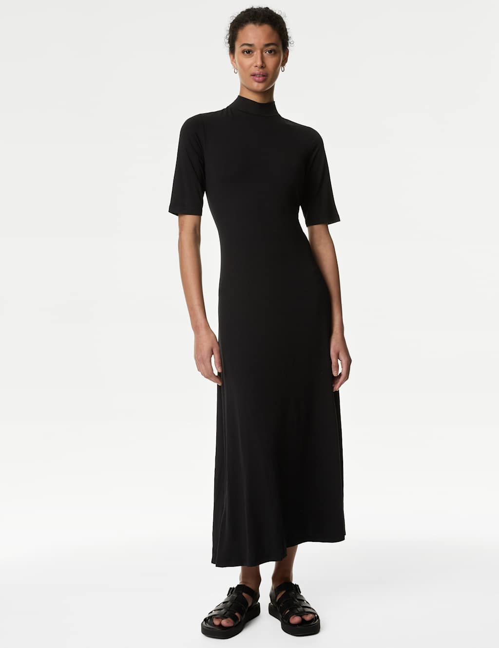 Jersey Funnel Neck Maxi Column Dress | M&S Collection | M&S