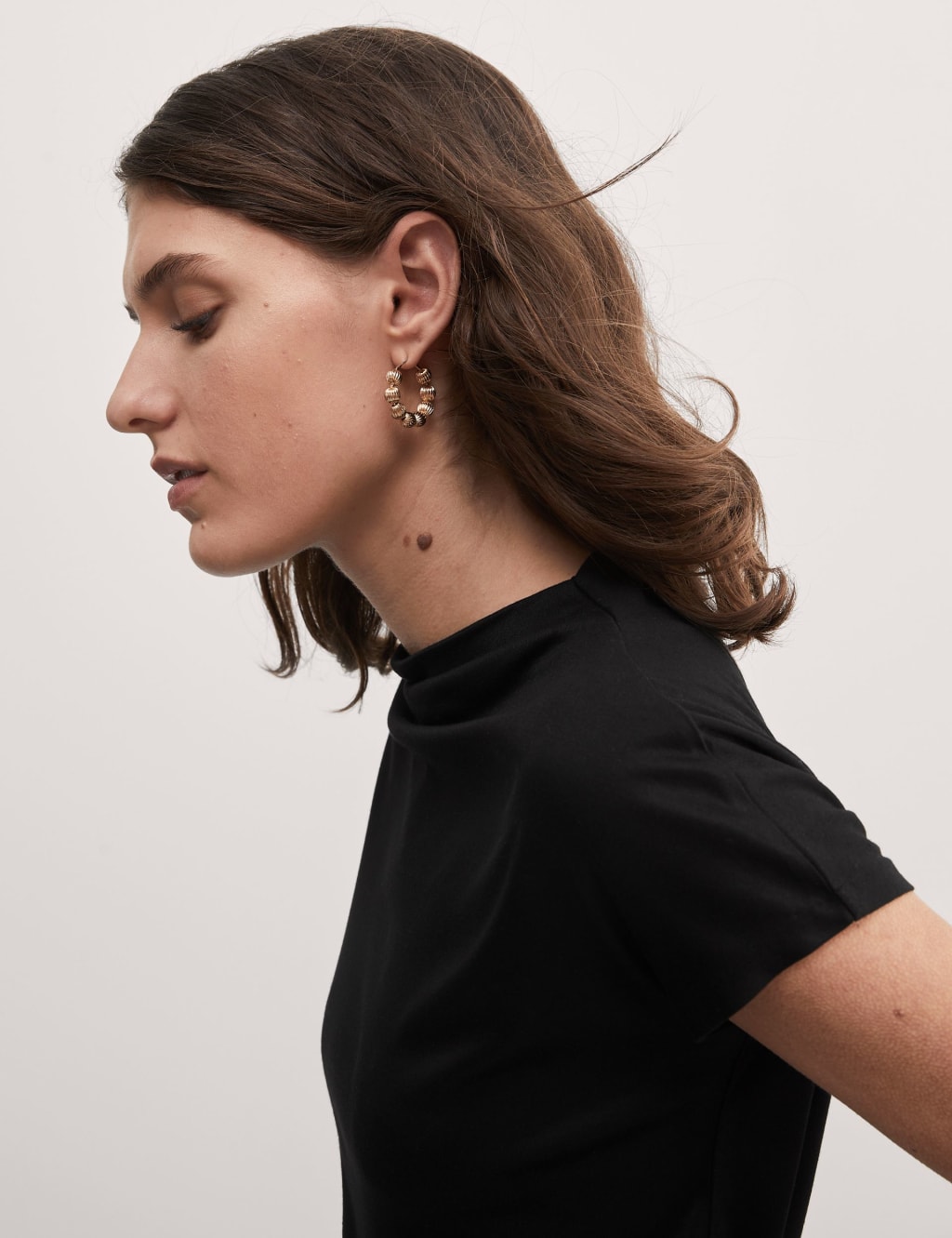 Jersey Funnel Neck Top | JAEGER | M&S