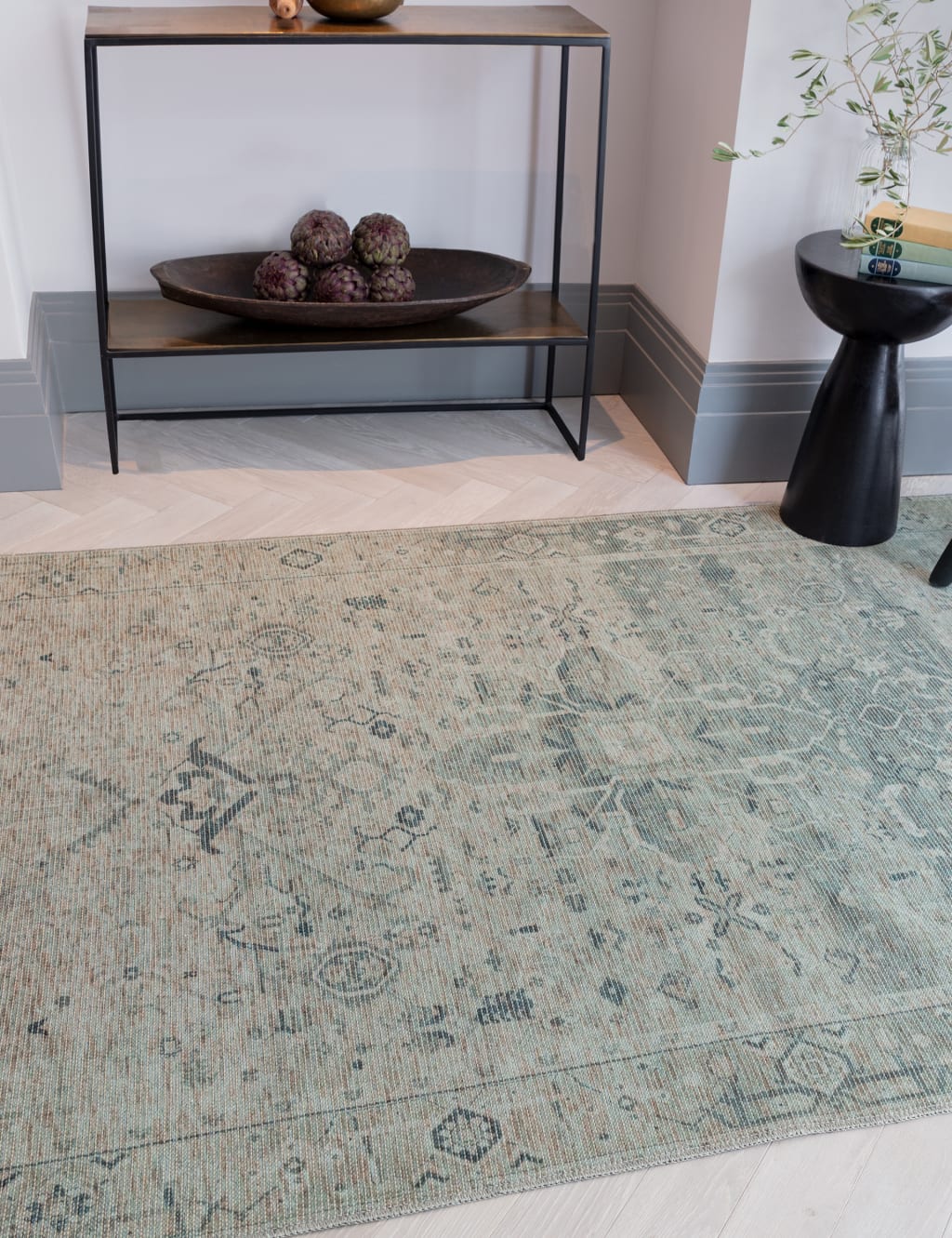 Kaya Vida Vintage Style Flatweave Rug | Asiatic | M&S