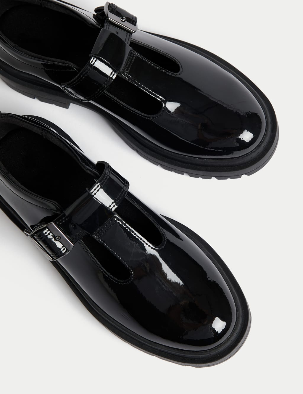 Kids' Chunky T Bar Leather School Shoes (2,5 Small - 7 Large) | M&S ...