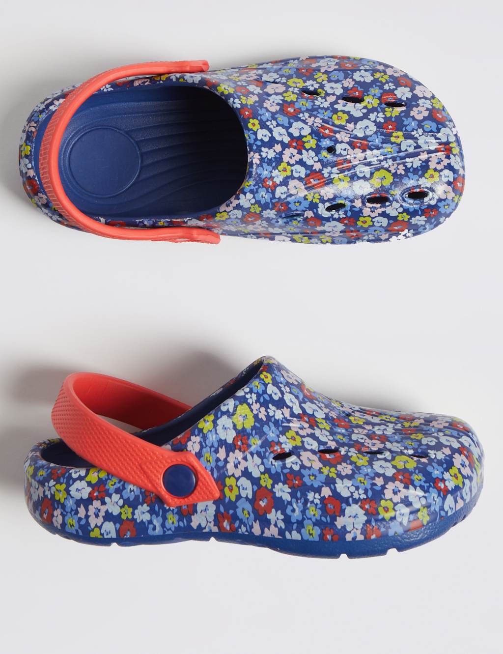 Kids’ Flower Print Cloggs (5 Small - 12 Small) | M&S