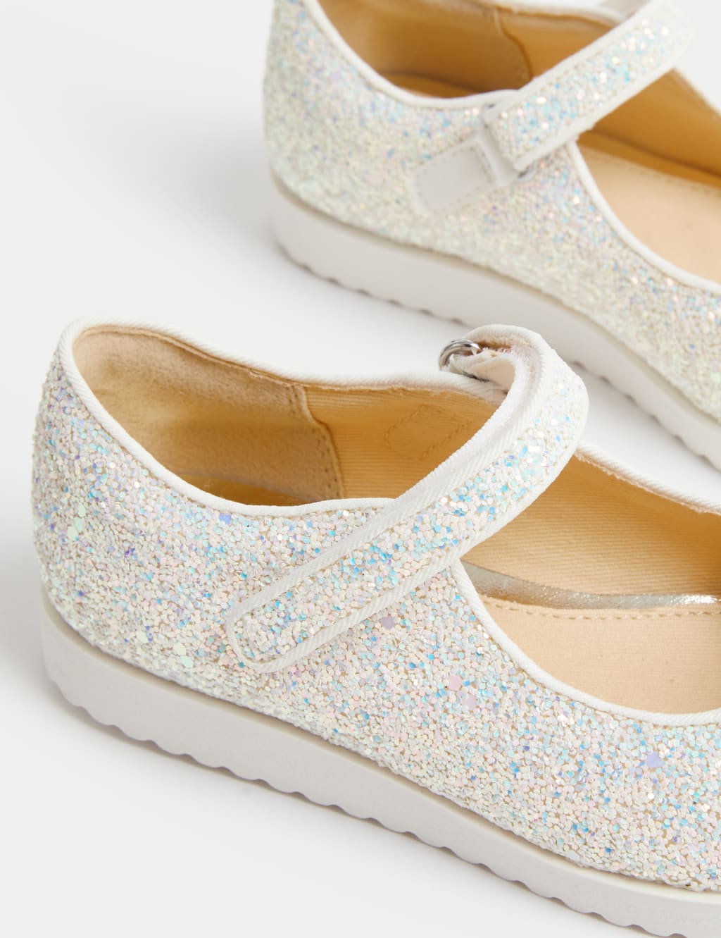 Kids' Freshfeet™ Glitter Ballet Pumps (4 Small - 2 Large) | M&S Collection | M&S
