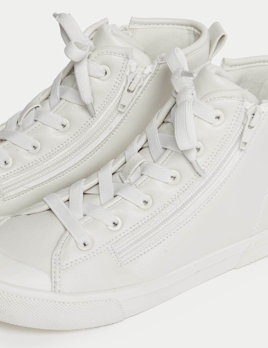 Kids' Freshfeet™ Zip High Tops (5 Small - 7 Large) | M&S Collection | M&S