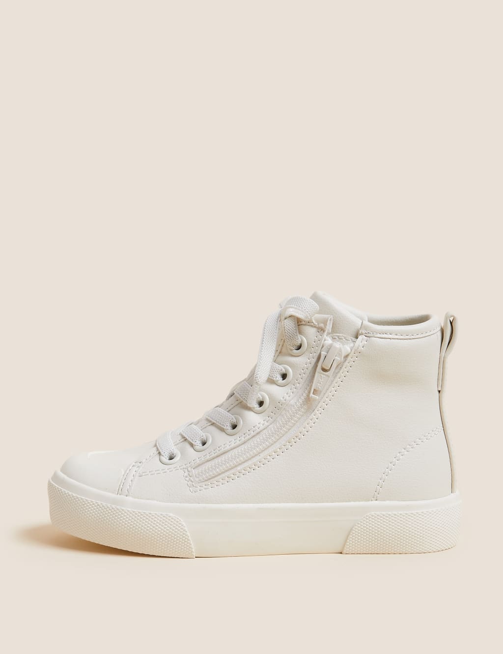 Kids' Freshfeet™ Zip High Tops (5 Small - 7 Large) | M&S Collection | M&S