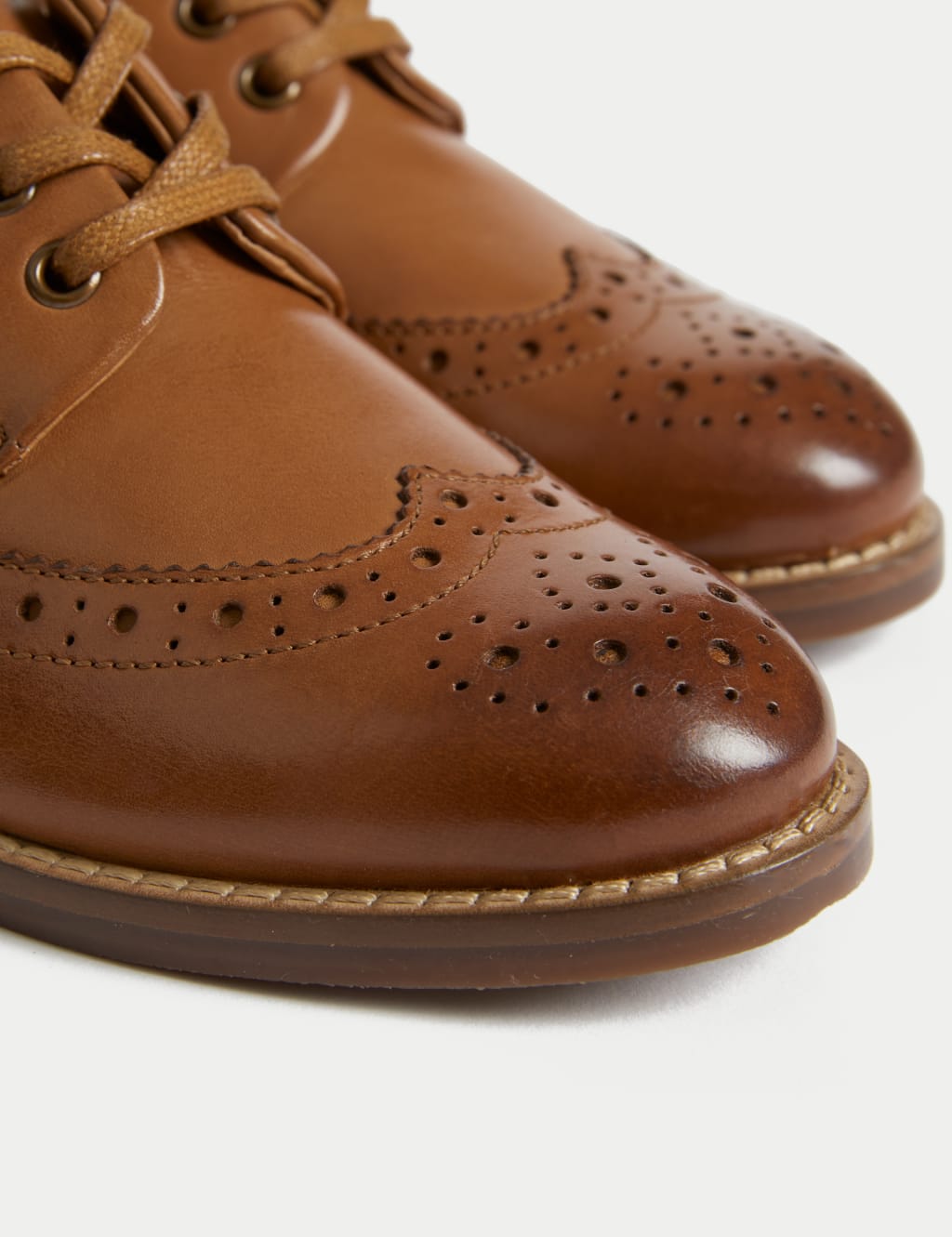 Kids' Leather Brogues (8 Smal l - 2 Large) | M&S Collection | M&S