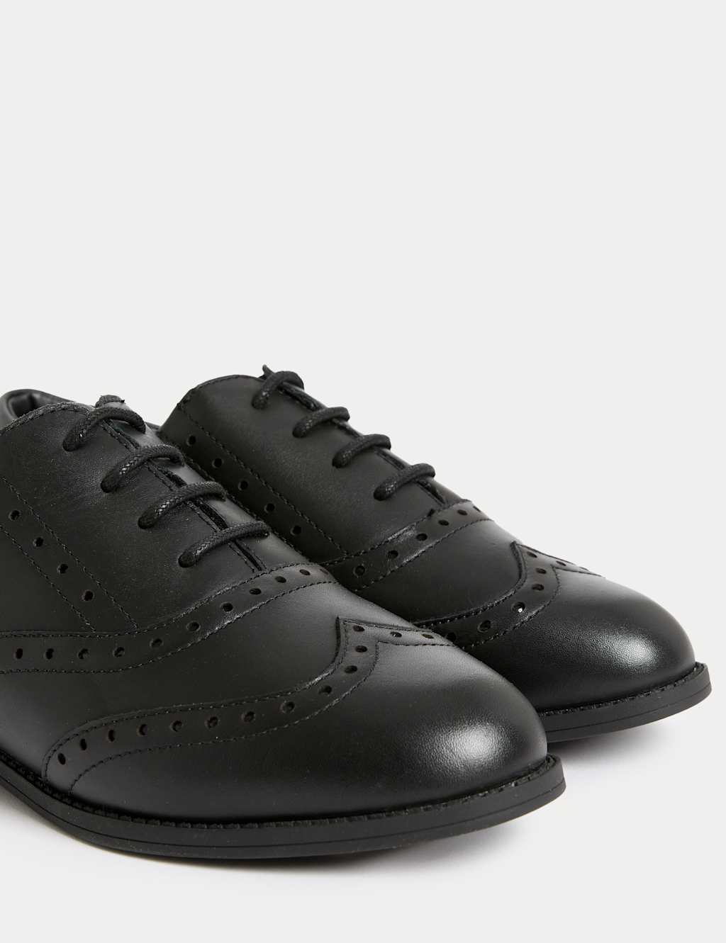 Kids’ Leather Lace-up Brogues School Shoes (13 Small - 7 Large) | M&S ...