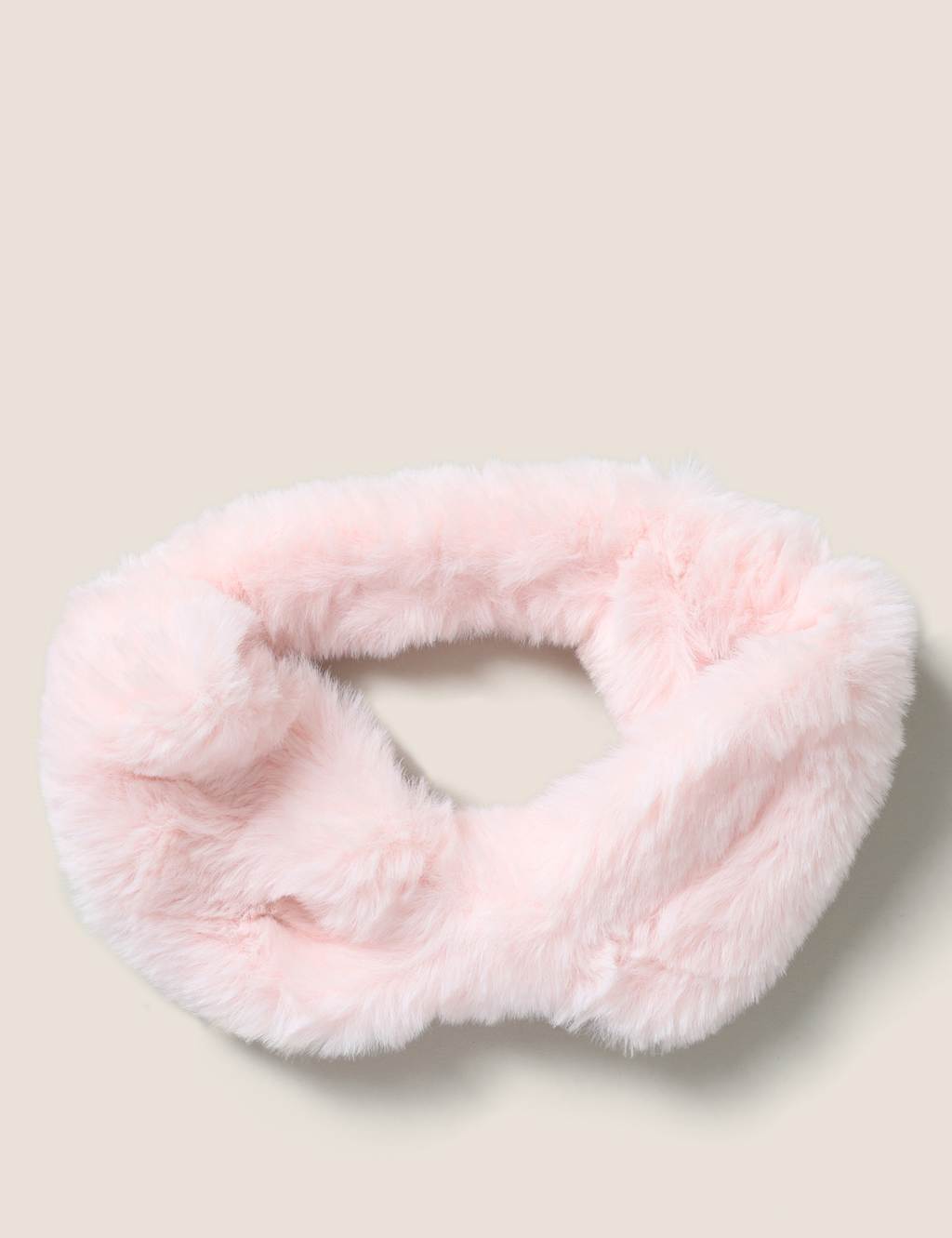 Kids' Pink Faux Fur Bow Bandeau | M&S Collection | M&S