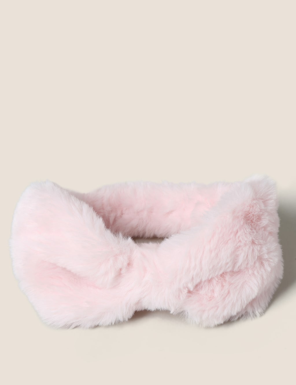 Kids' Pink Faux Fur Bow Bandeau | M&S Collection | M&S