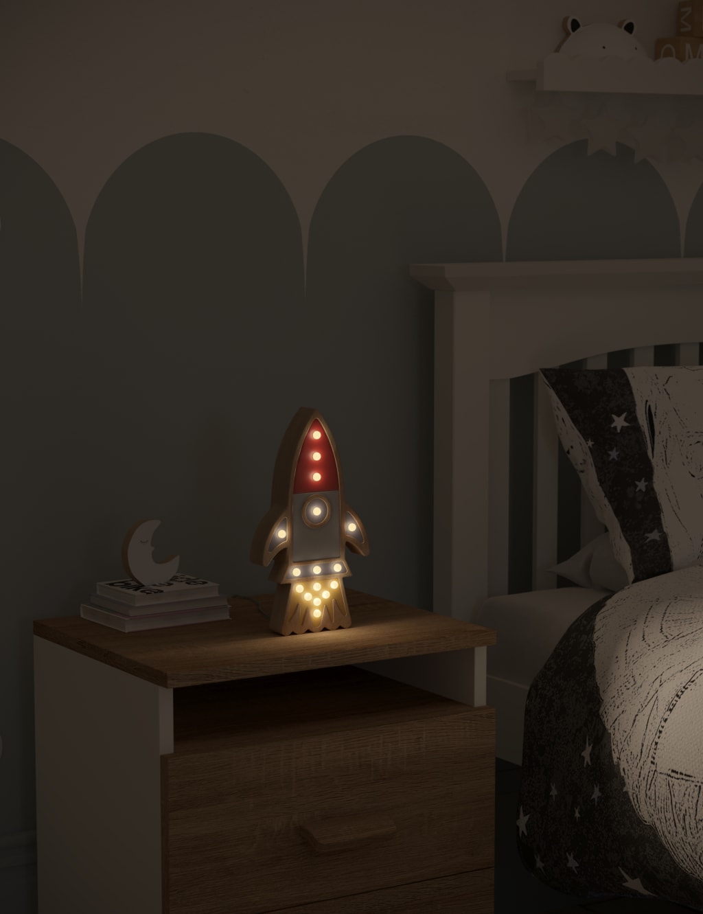 Kids' Rocket LED Table Lamp | M&S Collection | M&S