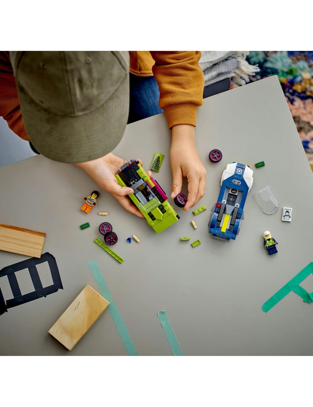 LEGO® City Police Car and Muscle Car Chase Set 60415 (6+ Yrs) | Lego | M&S