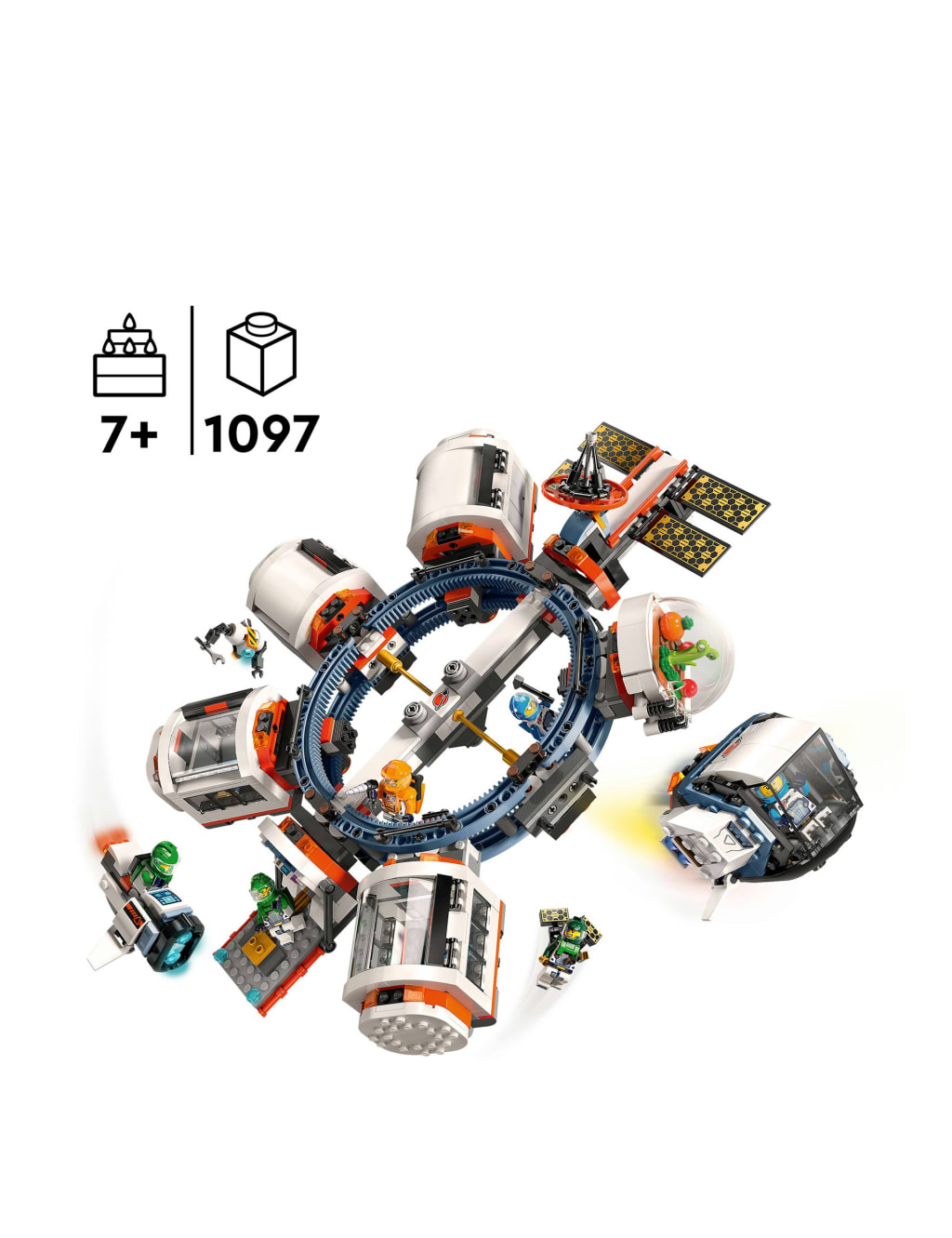 LEGO City Modular Space Station Building Toy 60433 (7+ Yrs) | Lego | M&S