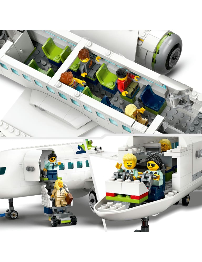 LEGO City Passenger Aeroplane Toy Model Kit (7+ Yrs) | Lego | M&S