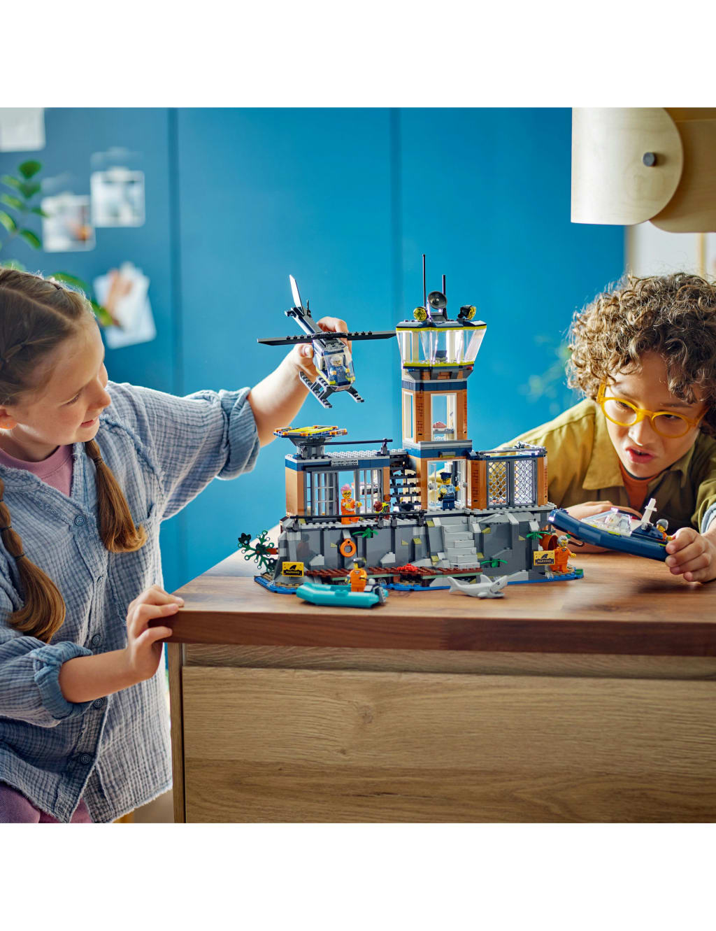 LEGO City Police Prison Island Building Toy 60419 (7+ Yrs) | Lego | M&S
