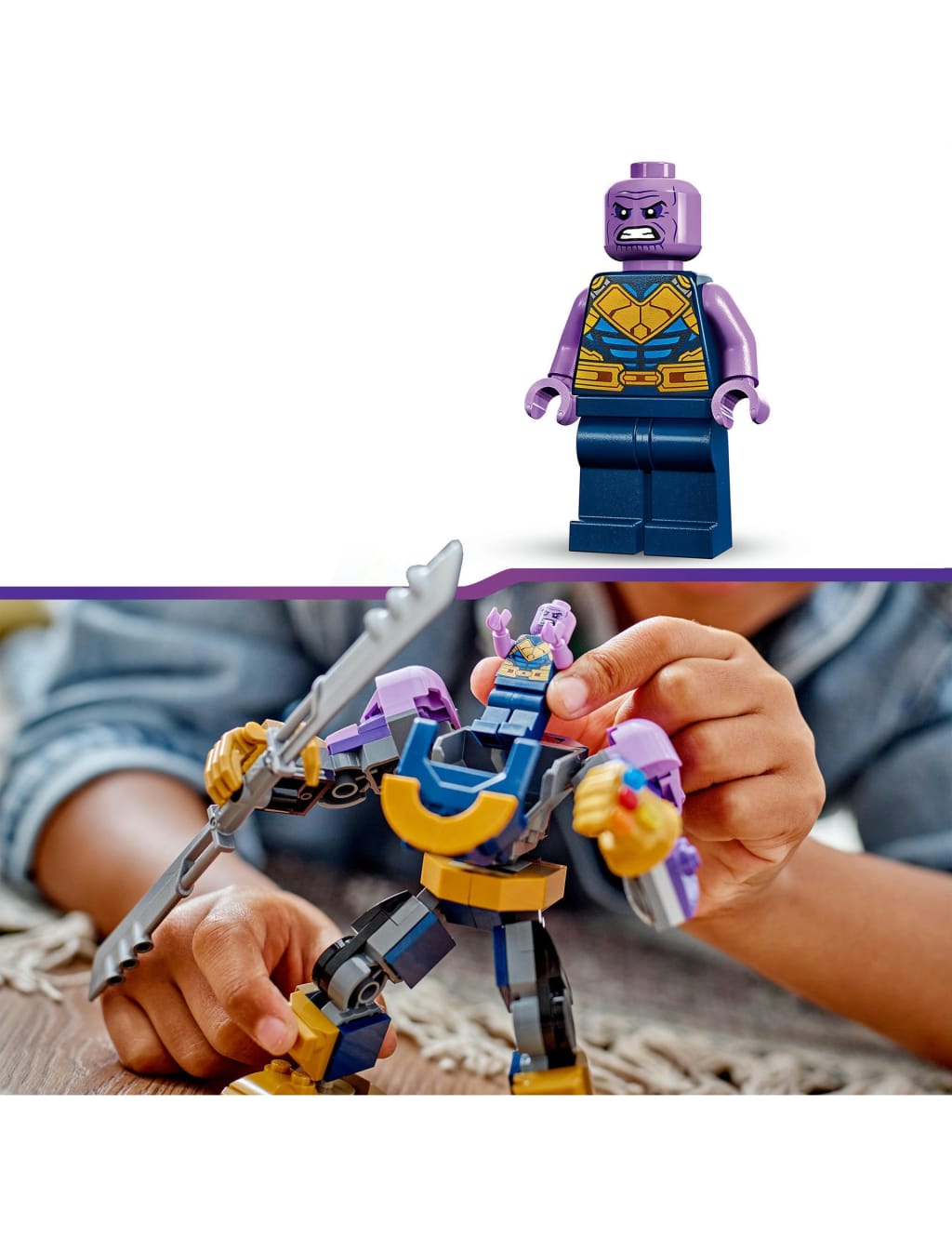 LEGO Marvel Thanos Mech Armour Figure Set (6+ Yrs) | Lego | M&S