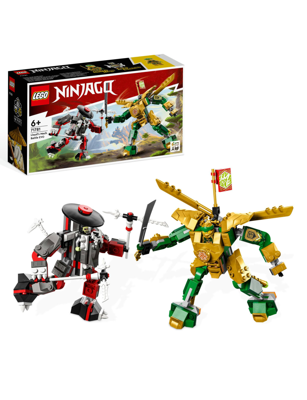 LEGO NINJAGO Lloyd’s Mech Battle EVO 2in1 Set (6+ Yrs) | Lego | M&S