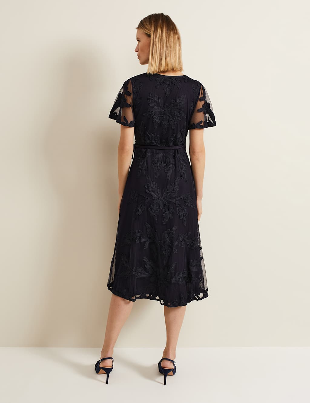 Lace Midi Wrap Dress | Phase Eight | M&S