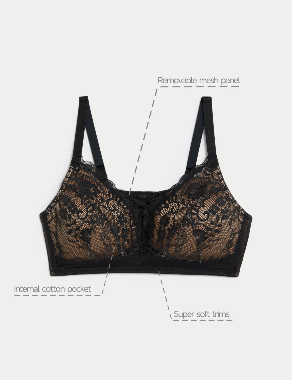 Lace Non Wired Post Surgery Bra | M&S Collection | M&S