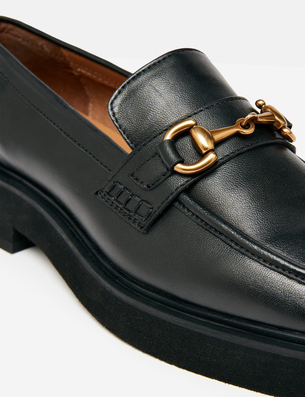 Leather Bar Chunky Loafers | Joules | M&S