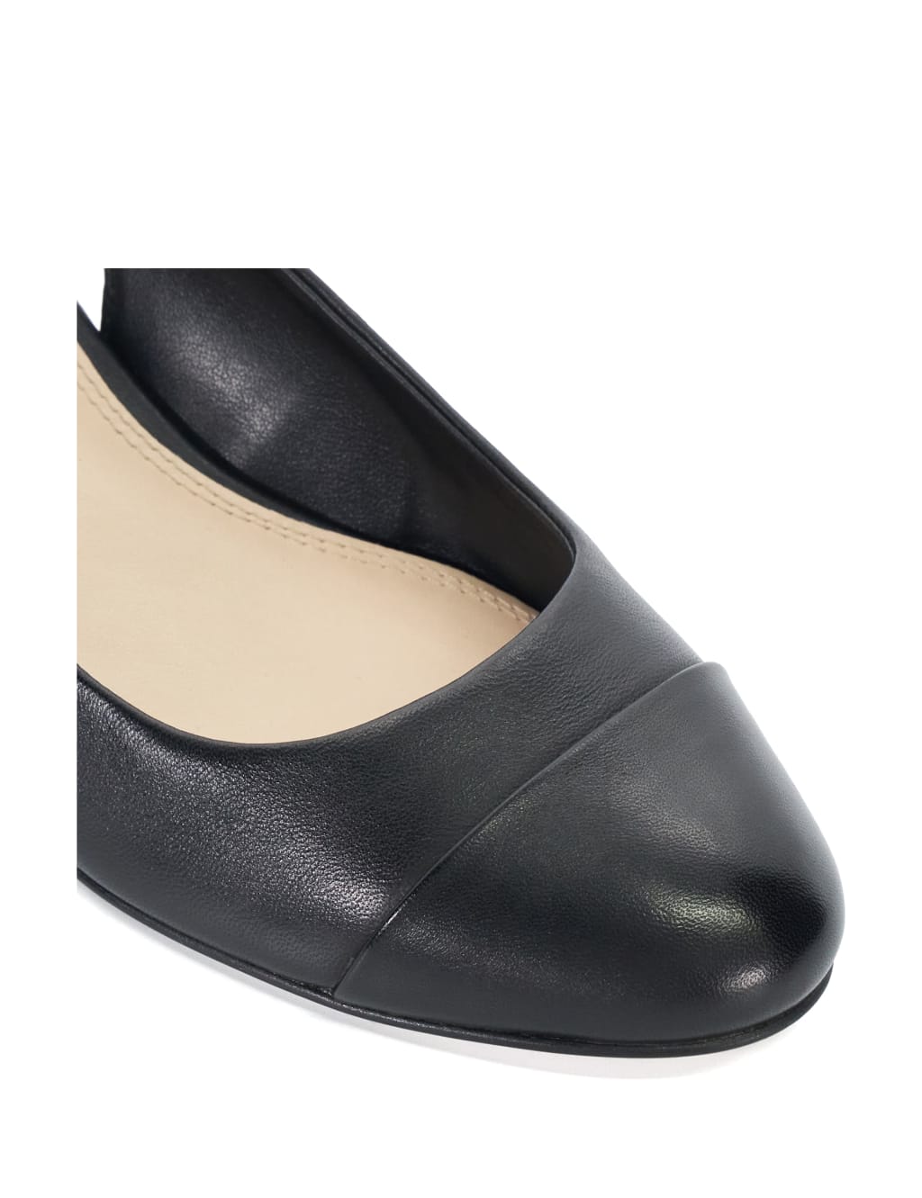 Leather Block Heel Slingback Shoes | Dune London | M&S