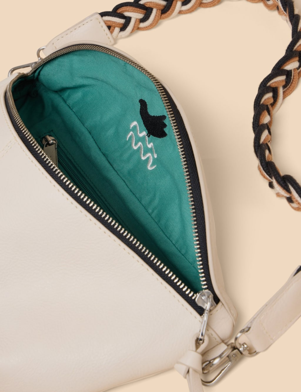 Leather Braided Handle Shoulder Bag | White Stuff | M&S