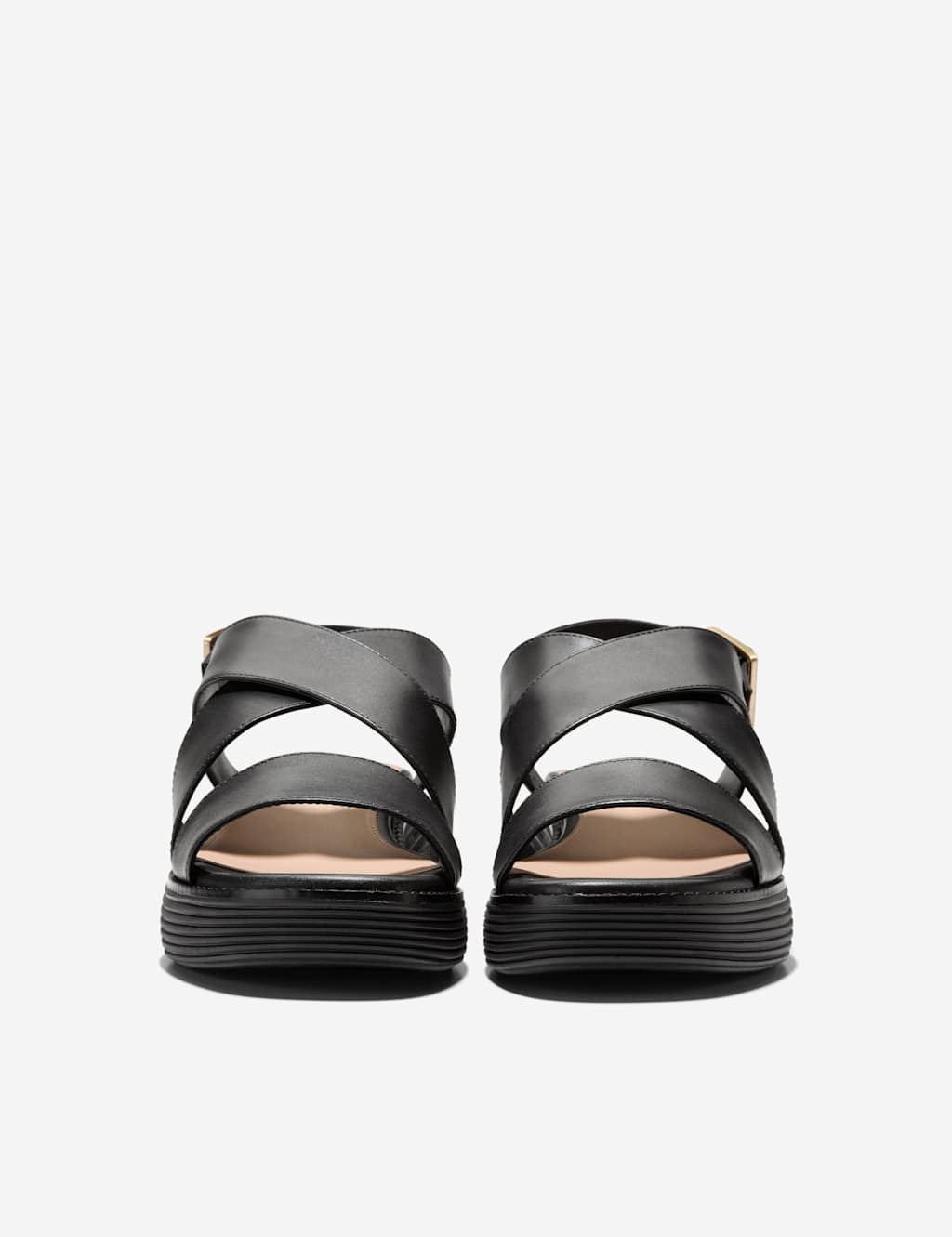 Leather Buckle Crossover Flatform Sandals | Cole Haan | M&S