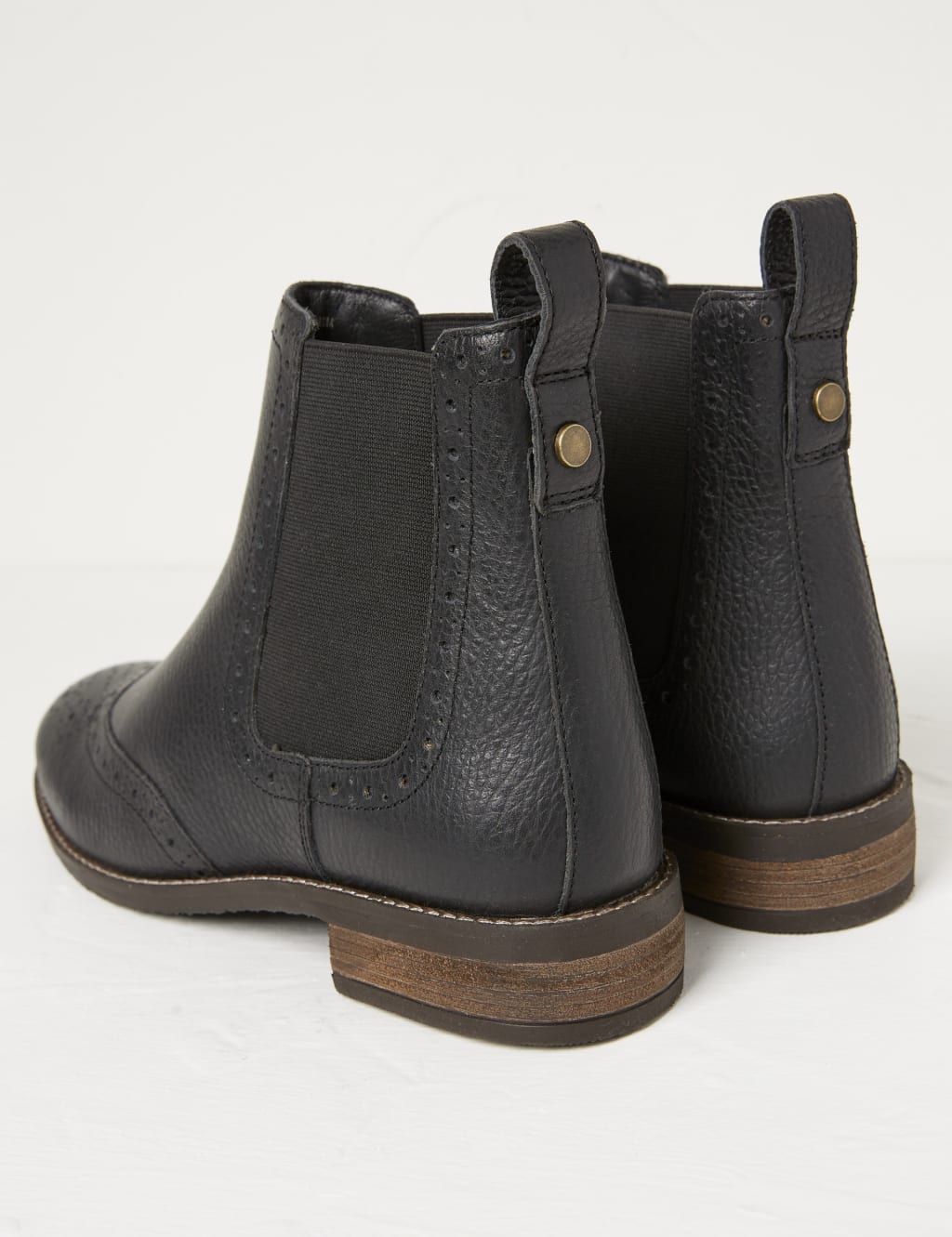 Leather Chelsea Block Heel Ankle Boots | FatFace | M&S