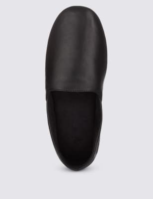 Leather Full Cut Slippers | M&S Collection Luxury | M&S