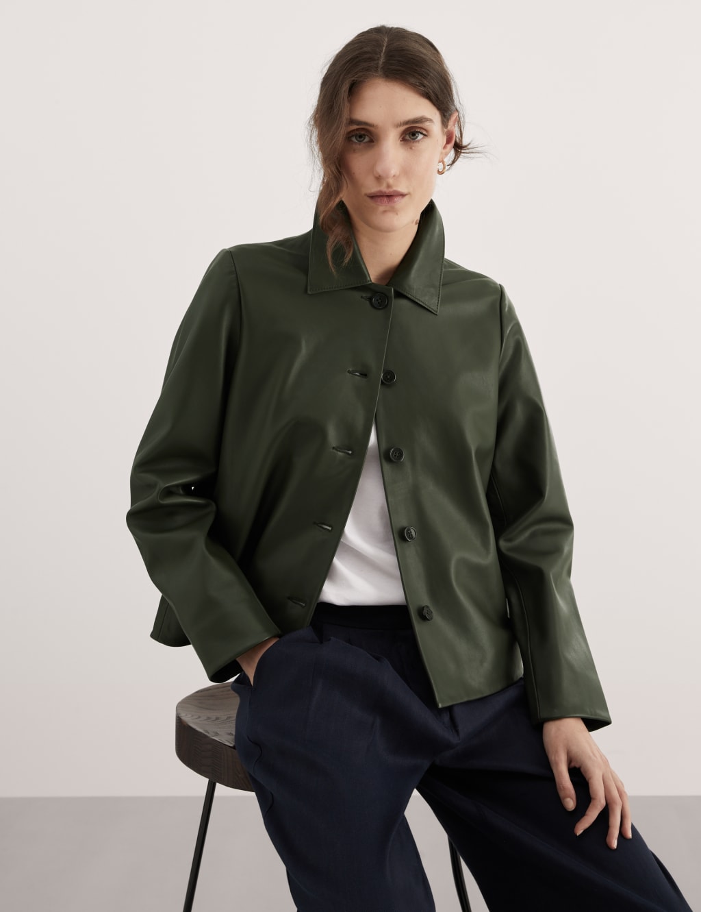 Leather Jacket | JAEGER | M&S
