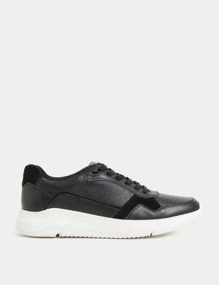 Leather Lace Up Trainers | Autograph | M&S
