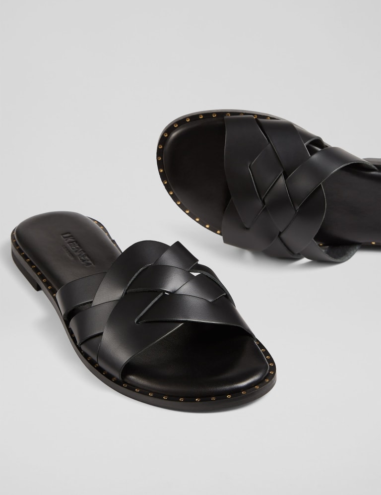Leather Plaited Sliders | LK BENNETT | M&S