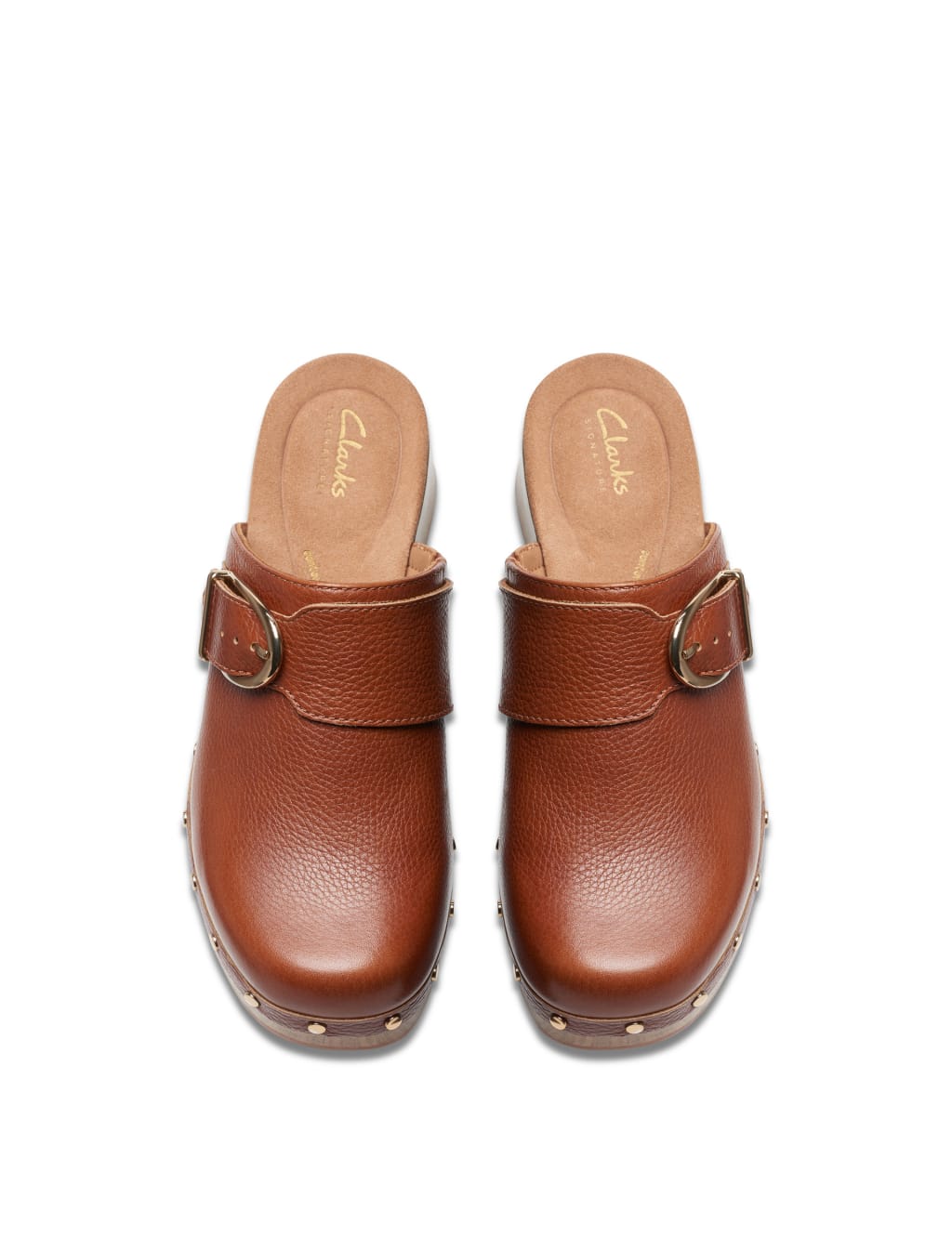 Leather Platform Clogs | CLARKS | M&S