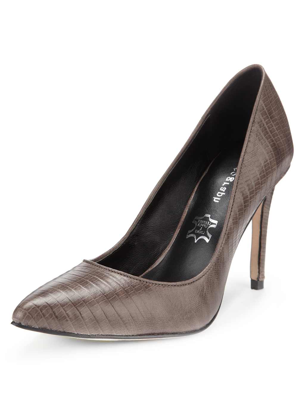 Leather Pointed Toe Court Shoes with Insolia® | Autograph | M&S