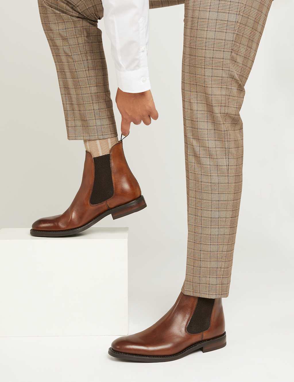 Leather Pull-On Chelsea Boots | Jones Bootmaker | M&S