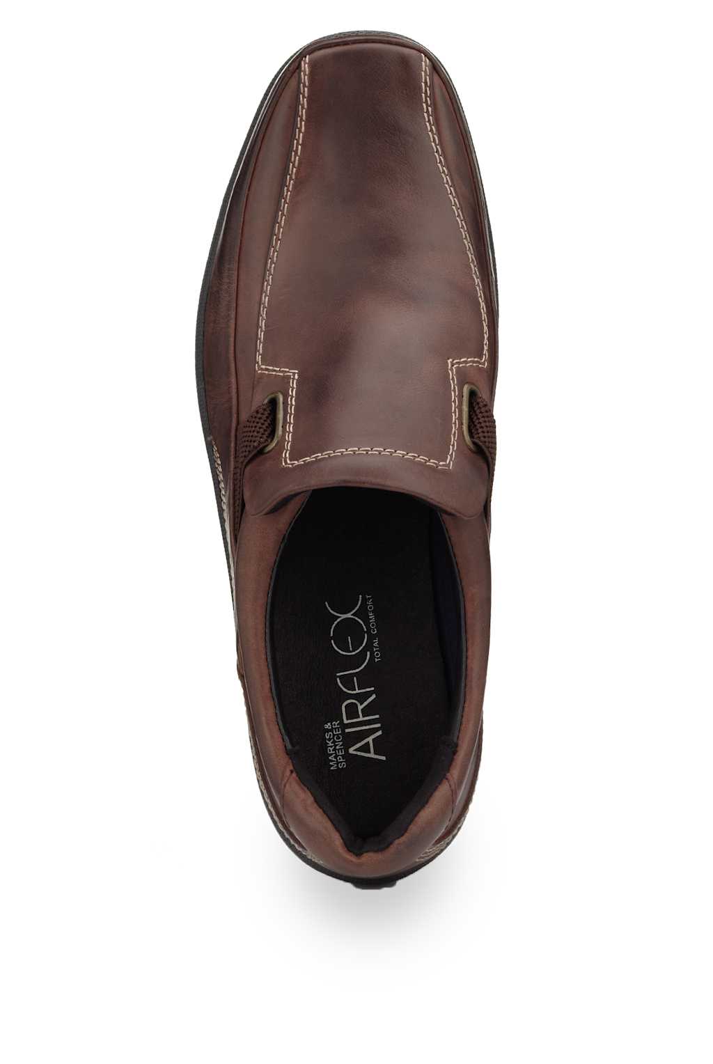 Leather Tramline Shoes with Airflex™ | M&S Collection | M&S