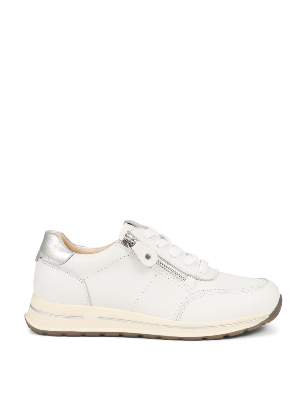 Leather Zip Trainers | Jones Bootmaker | M&S