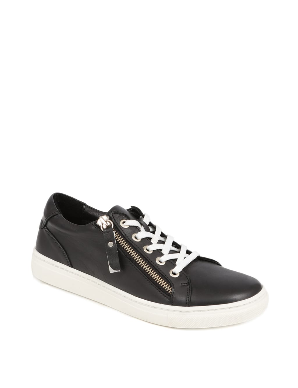 Leather Zip Up Trainers | Jones Bootmaker | M&S