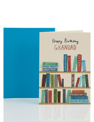 Library Grandad Birthday Card | M&S