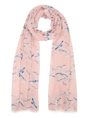 Lightweight Bird Print Scarf | M&S Collection | M&S
