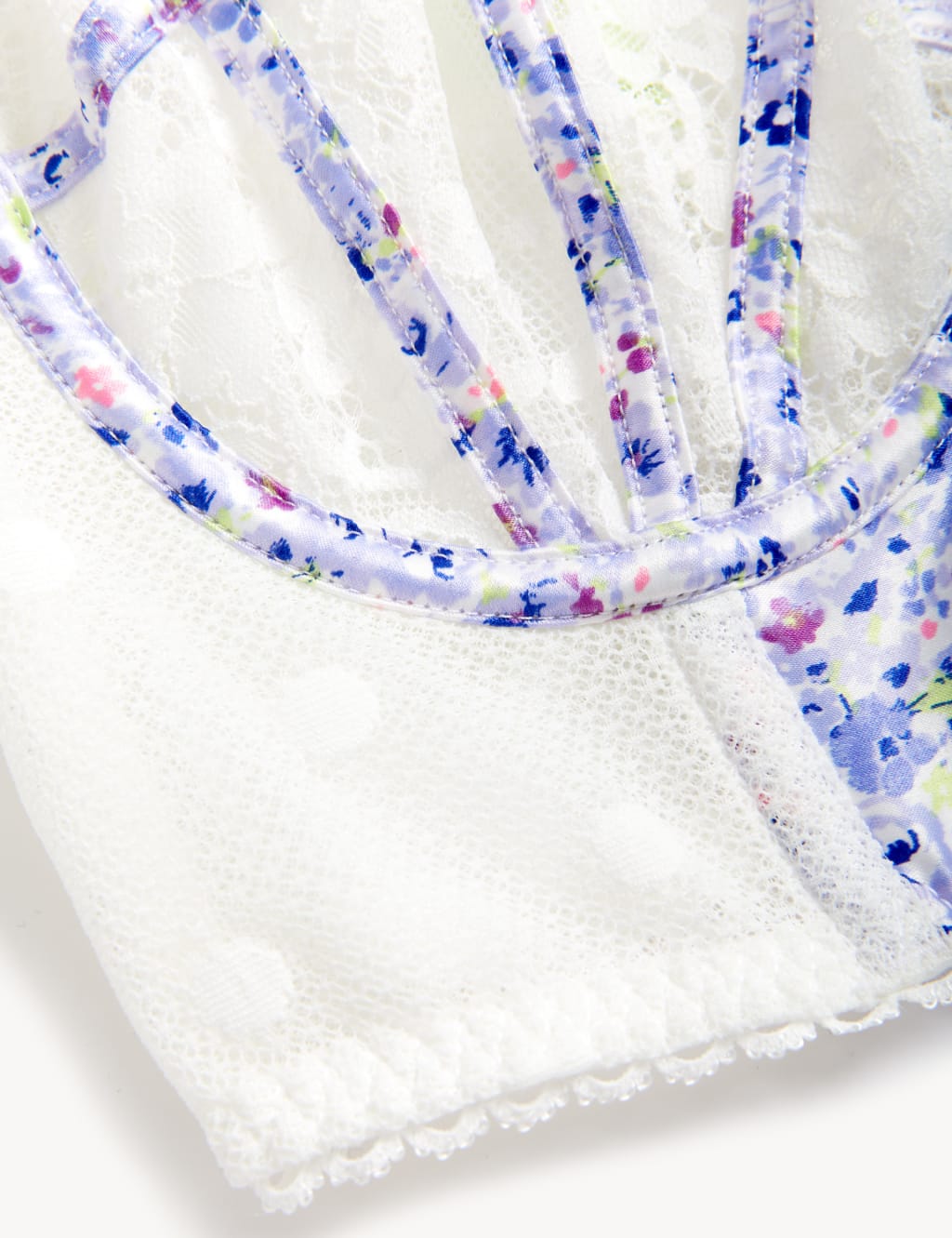 Linea Lace Printed Wired Balcony Bra A-E | Boutique | M&S