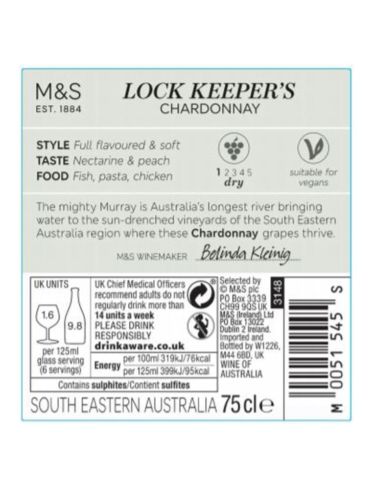 Lock Keeper's Reserve Chardonnay - Case of 6 | M&S
