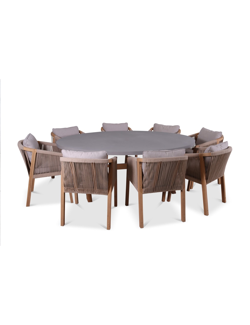 Luna 8 Seater Garden Table & Chairs | Royalcraft | M&S