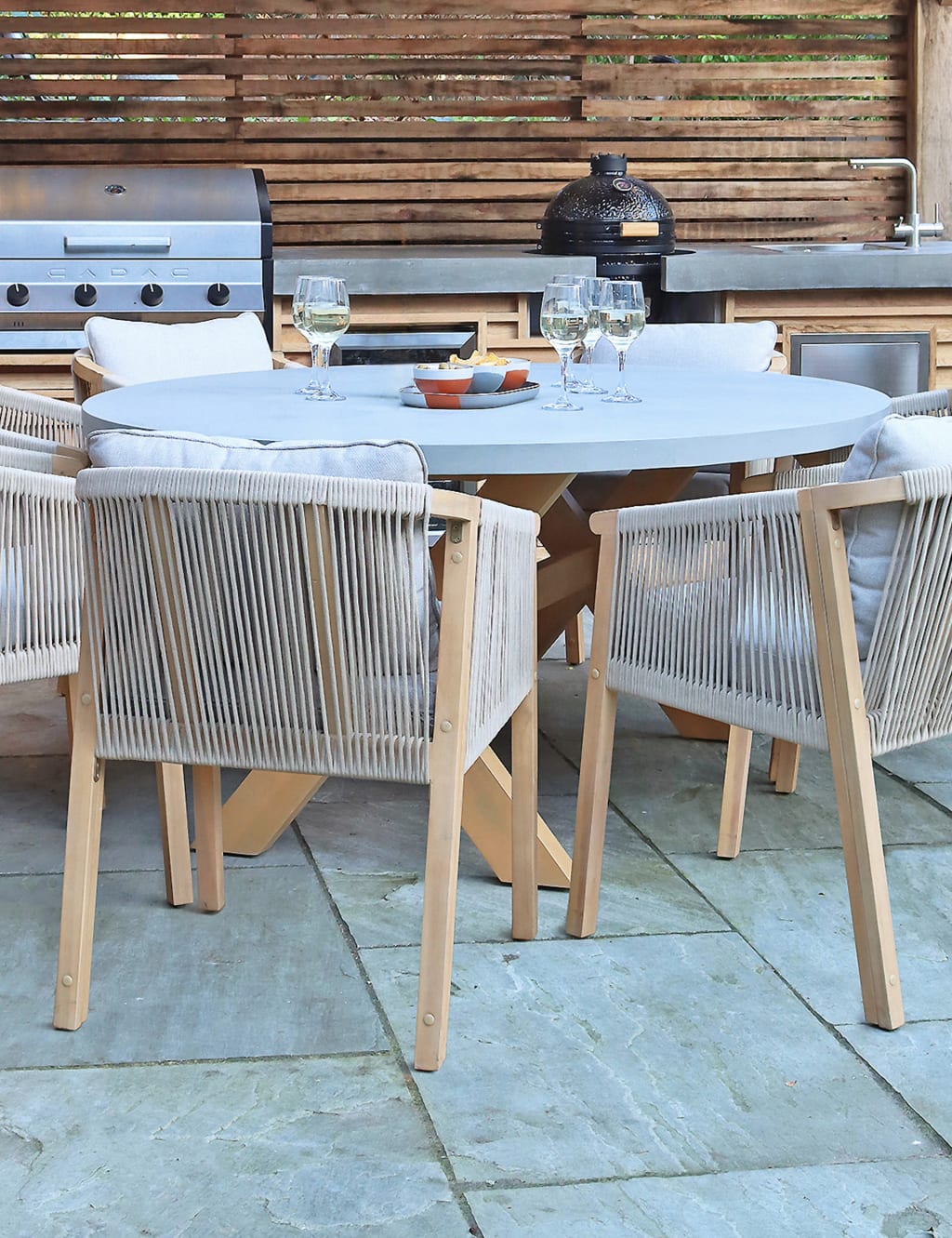 Luna 8 Seater Garden Table & Chairs | Royalcraft | M&S