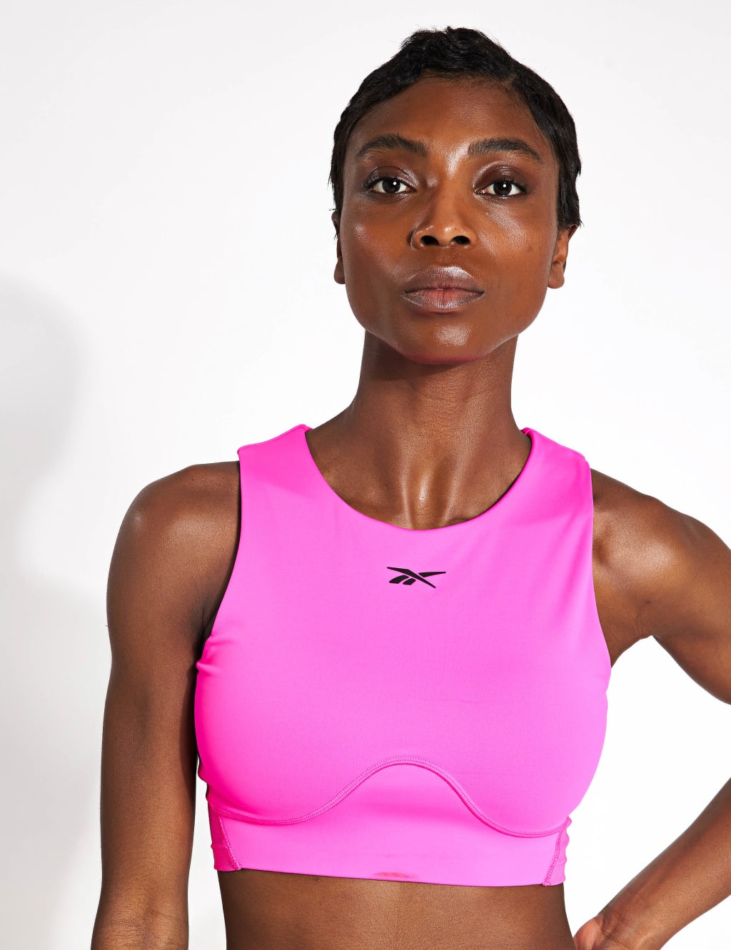 Lux Contour Fitted Crop Top | Reebok | M&S